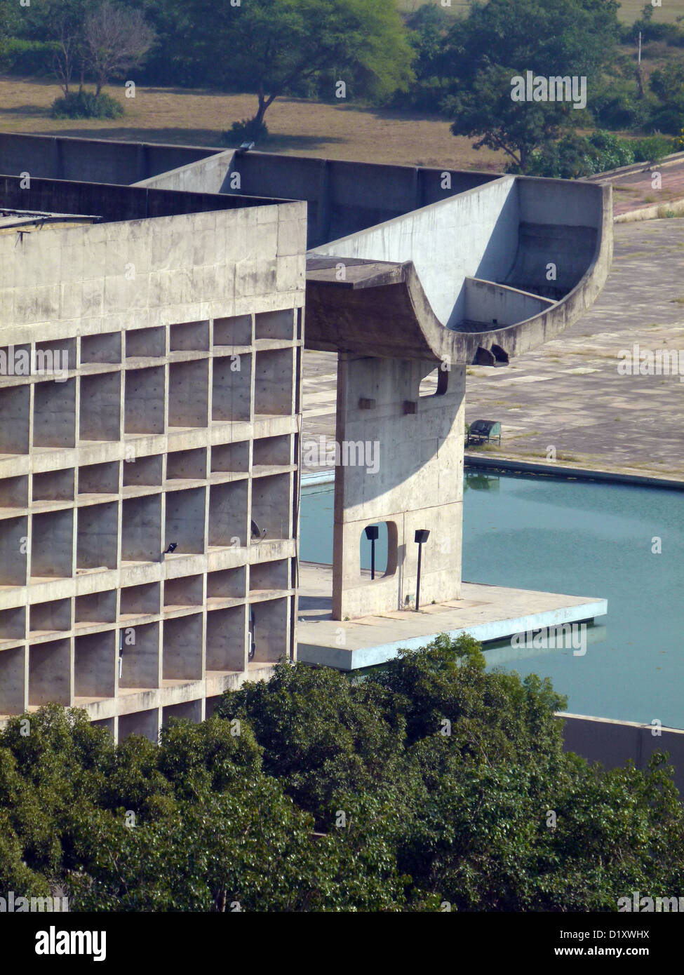 Le Corbusier, Assembly building, Capitol Complex, Chandigarh, Punjab ...