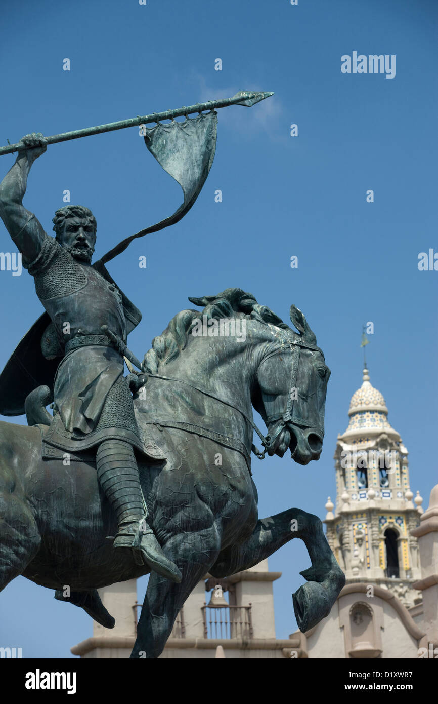 EL CID STATUE (©ANNA HYATT HUNTINGDON 1927) EL PRADO BALBOA PARK SAN ...