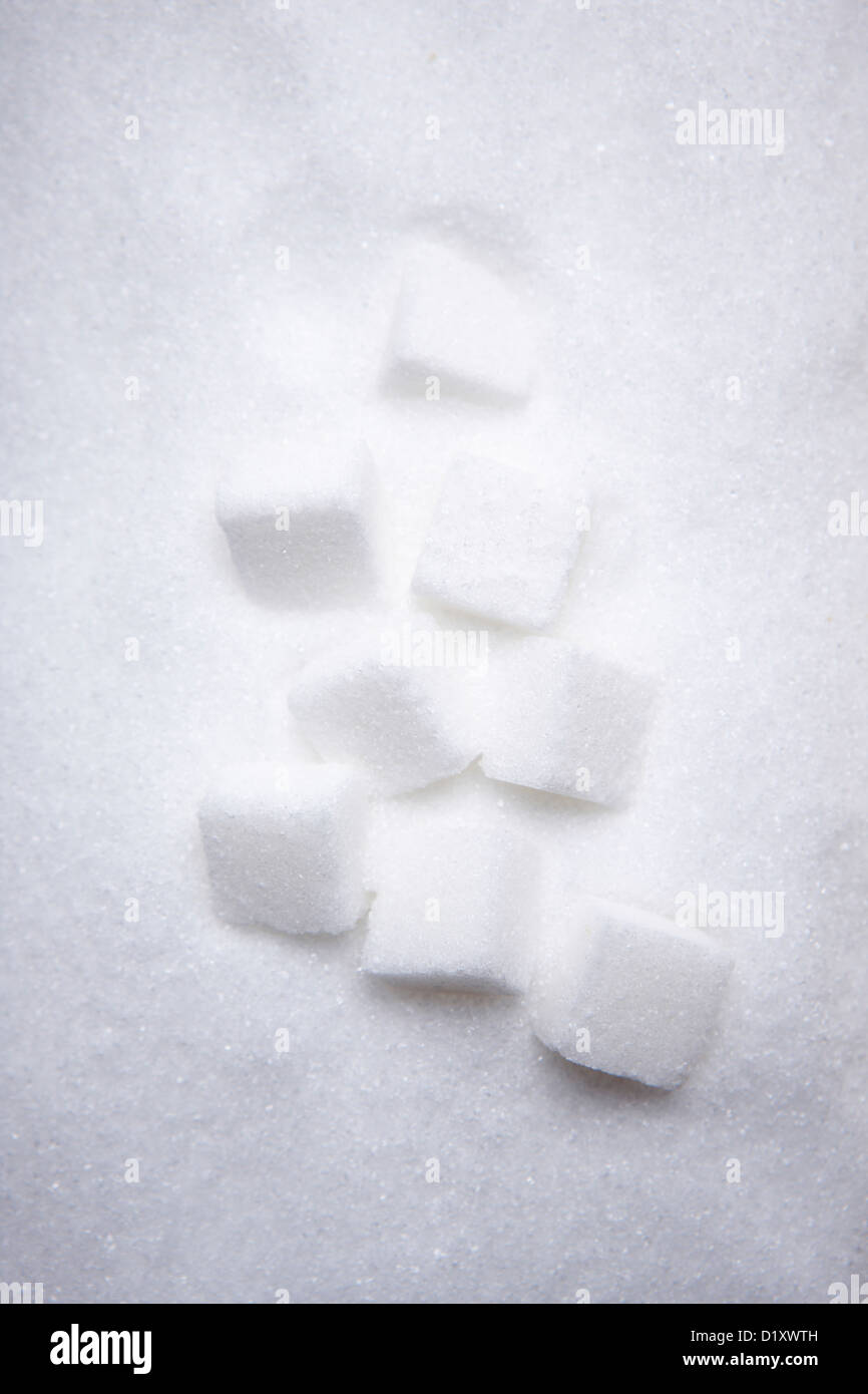 white sugar cubes Stock Photo - Alamy