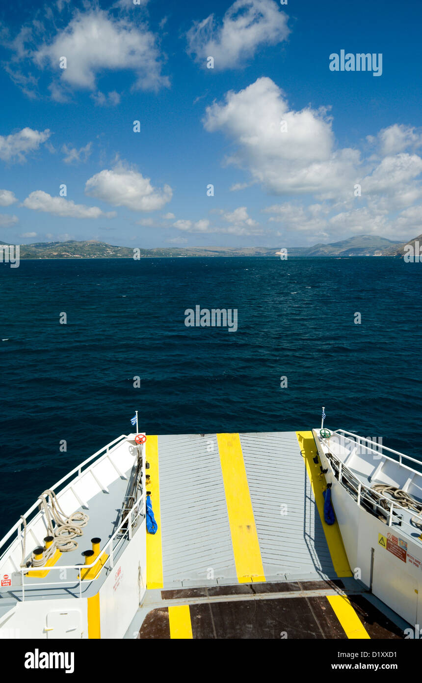 view of argostoli bay from the Argostoli Lixouri farry, Paliki ...