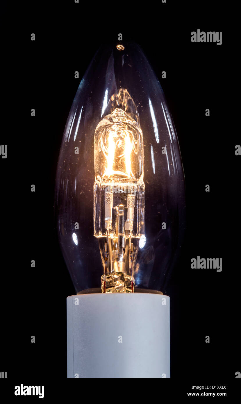 Halogen light bulb, energy saving lamps. Electric light Stock Photo - Alamy