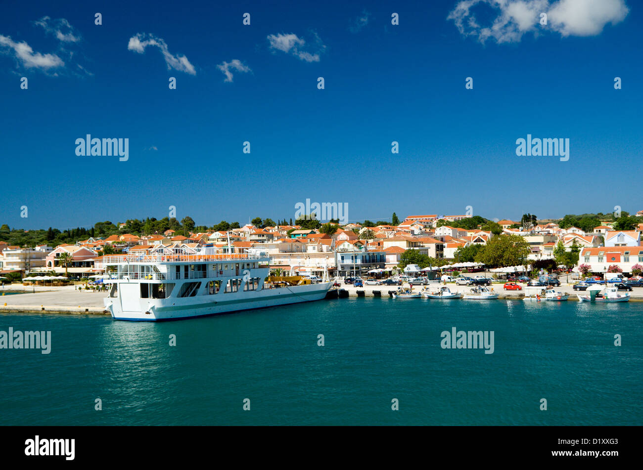Argostoli-Lixouri ferry,Lixouri harbour and town, Paliki Peninsula ...