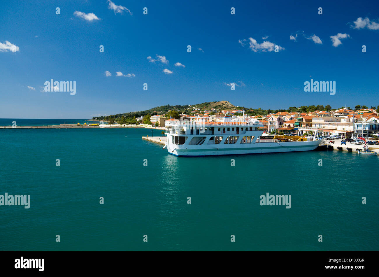 Argostoli-Lixouri ferry,Lixouri harbour and town, Paliki Peninsula ...