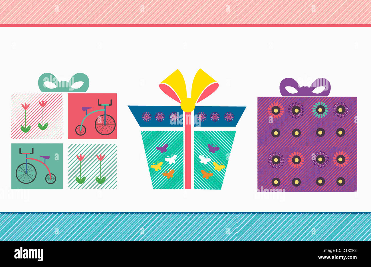 illustration design of gift Stock Photo - Alamy