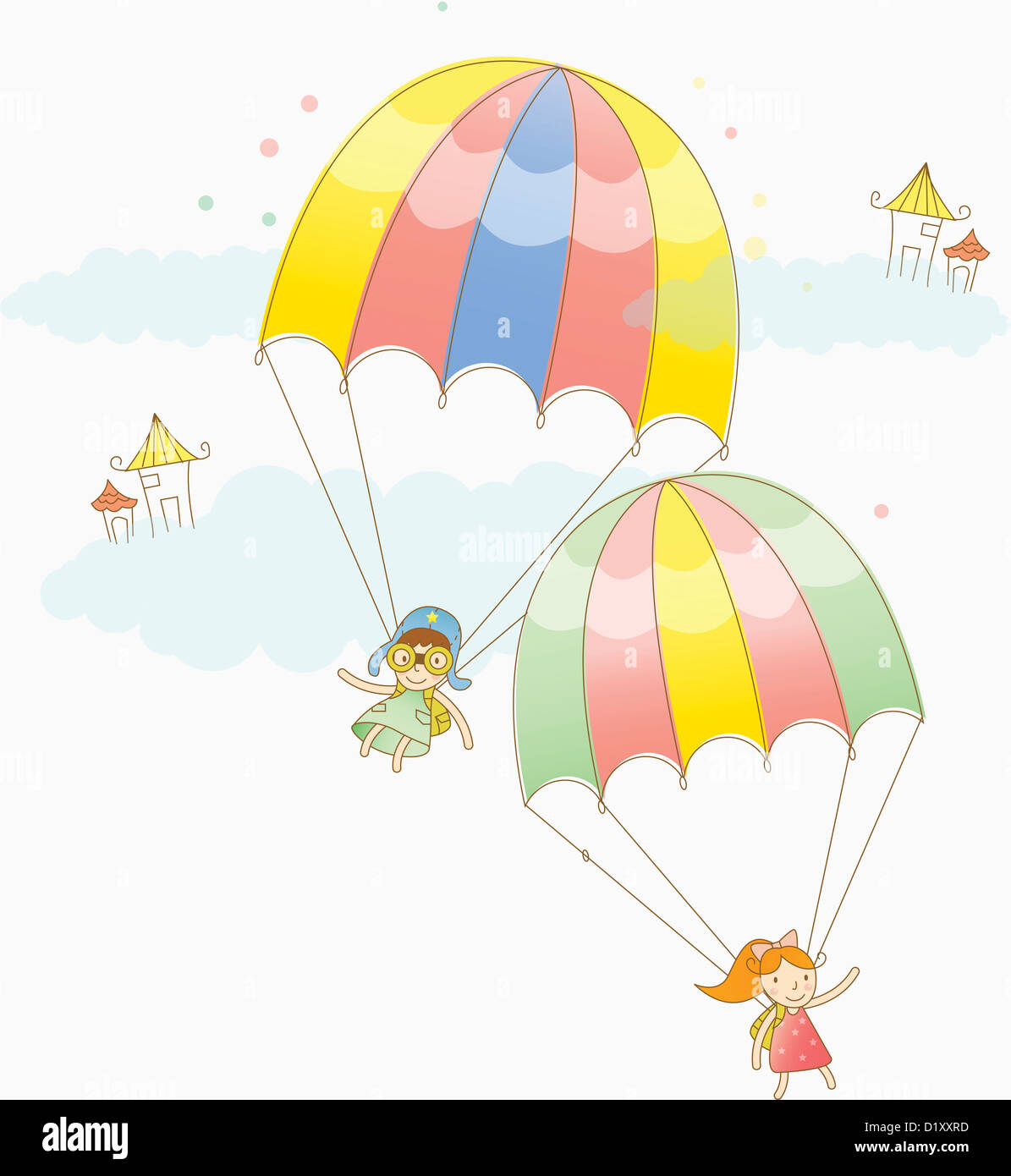 Parachute children Cut Out Stock Images & Pictures - Alamy