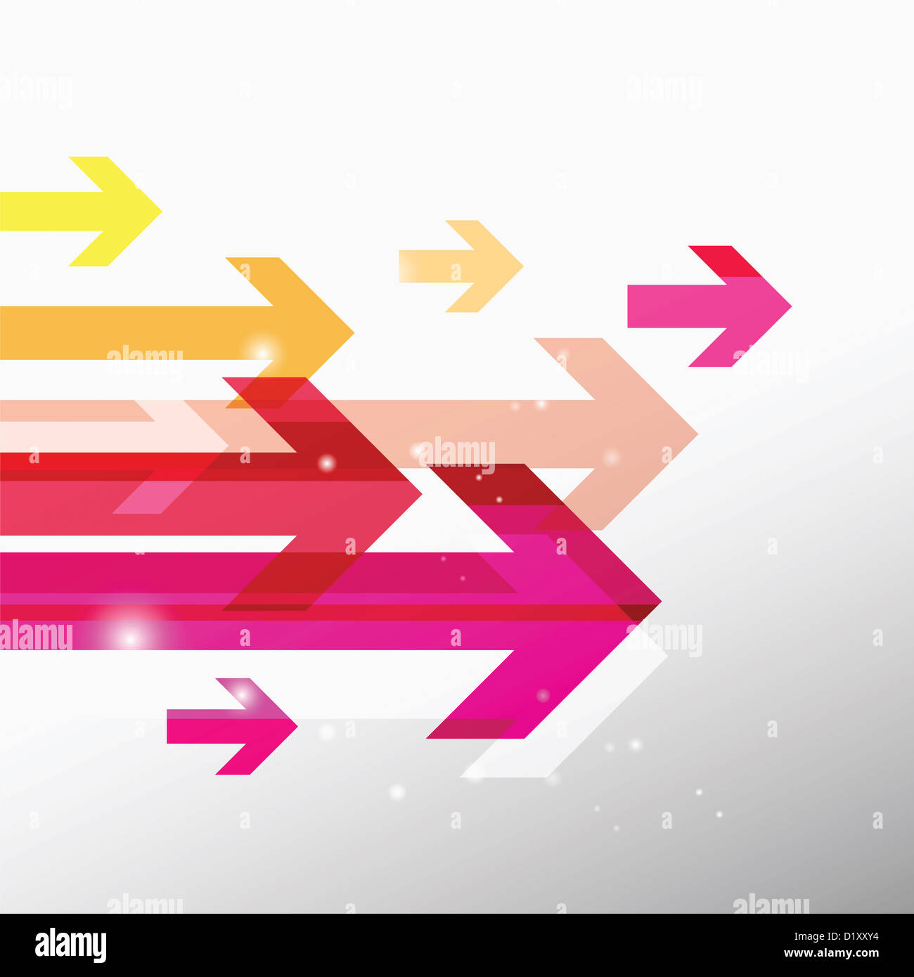 colourful illustration of arrows Stock Photo - Alamy