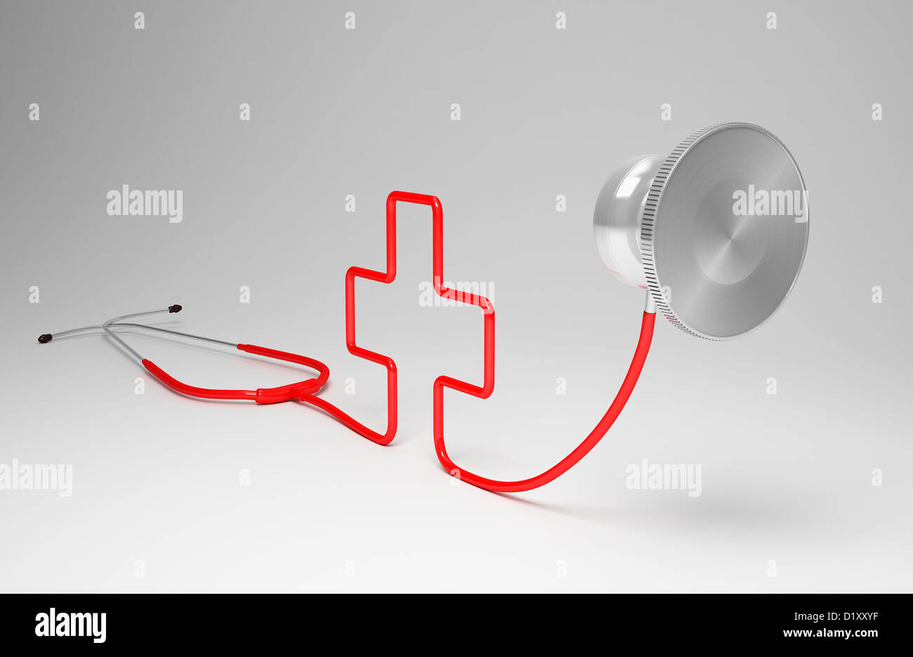 a red stethoscope Stock Photo - Alamy
