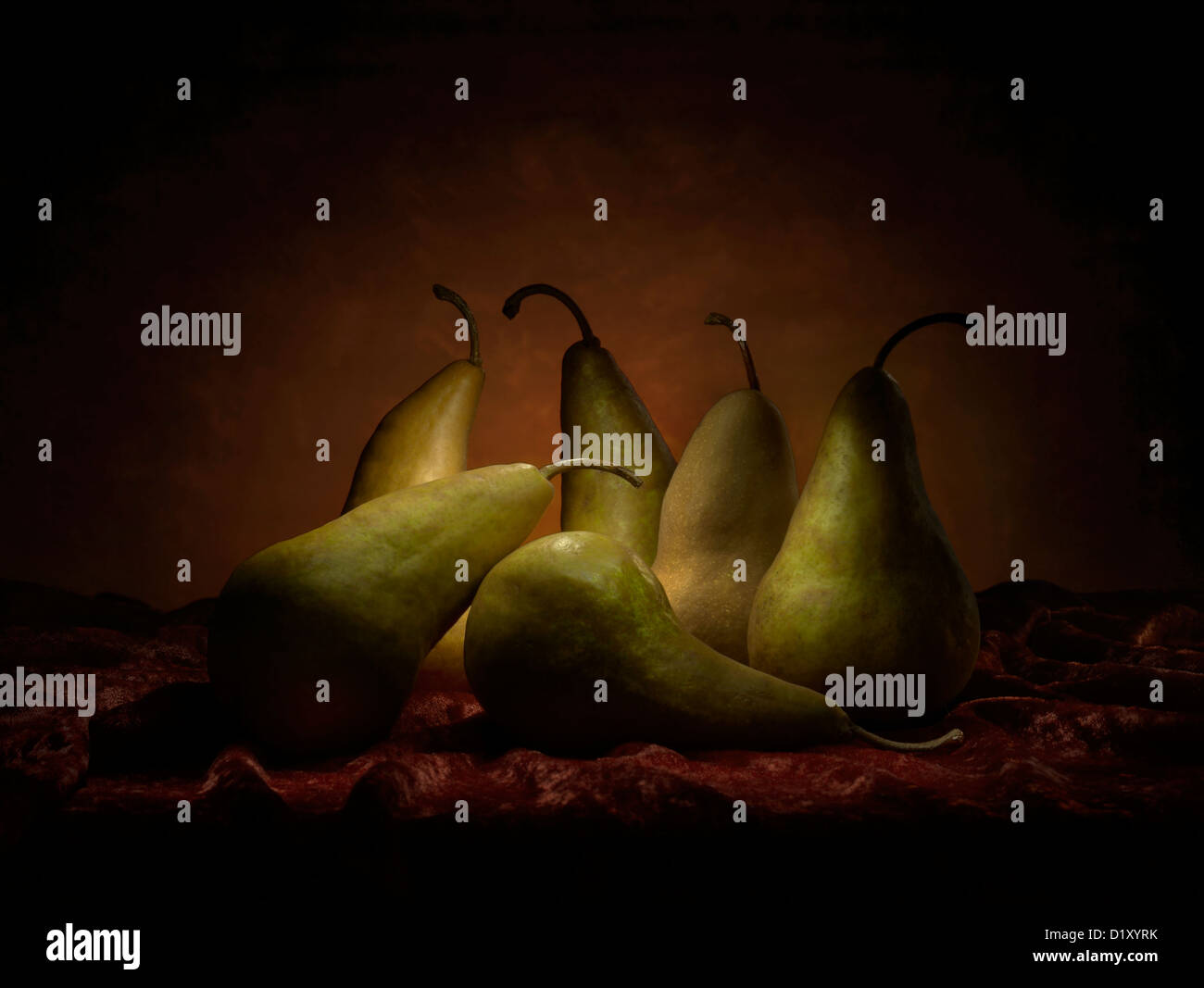 6 pears hi-res stock photography and images - Alamy