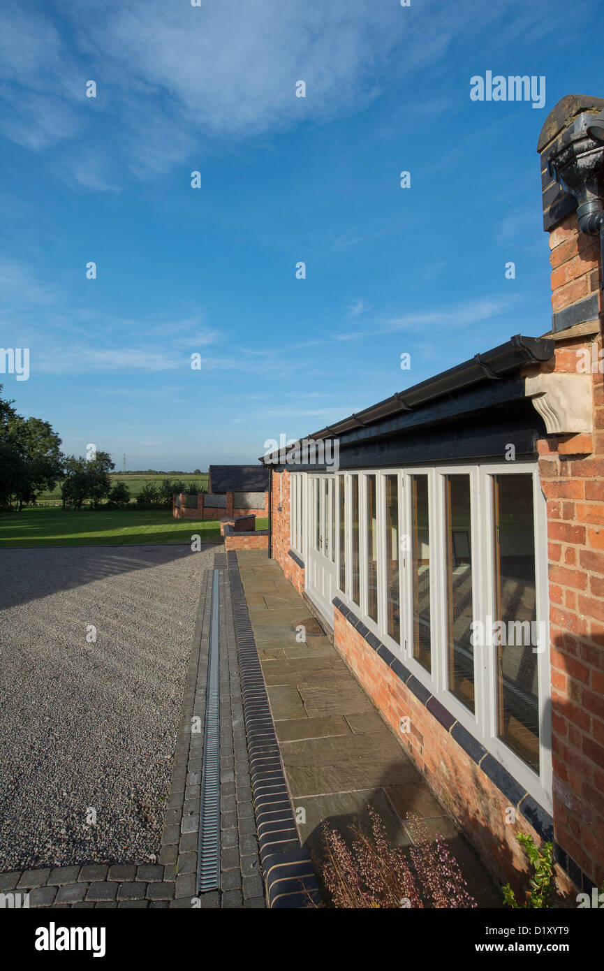 Beautifully converted barn in the English countryside Stock Photo - Alamy