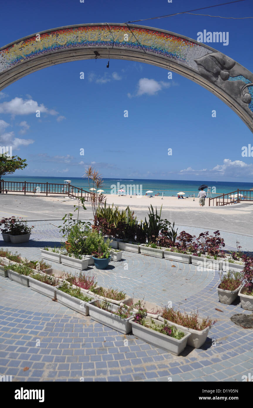 Ginowan (Japan): the beach in Summer Stock Photo - Alamy