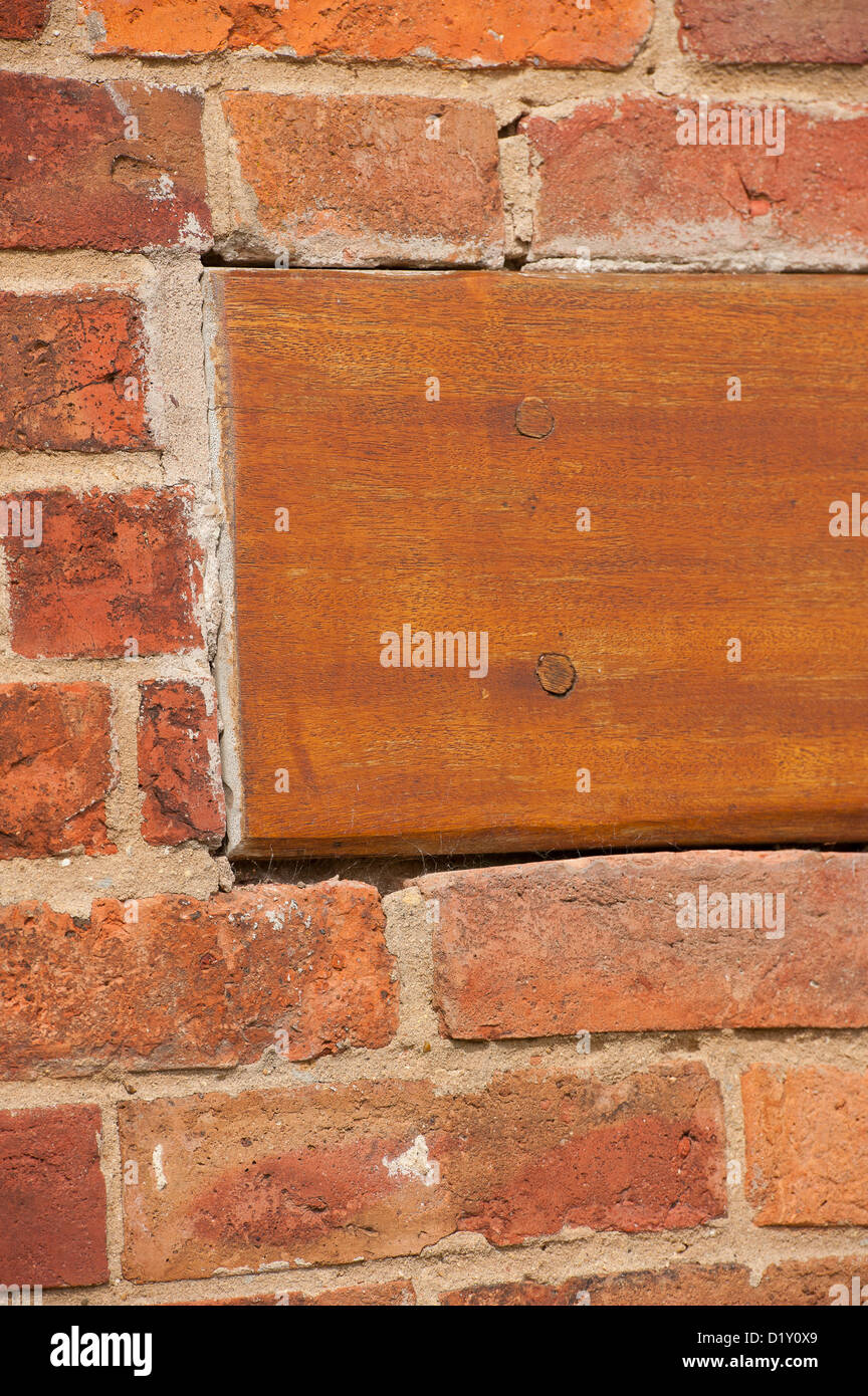 Close up of wooden beam on the outside of a newly built house Stock ...