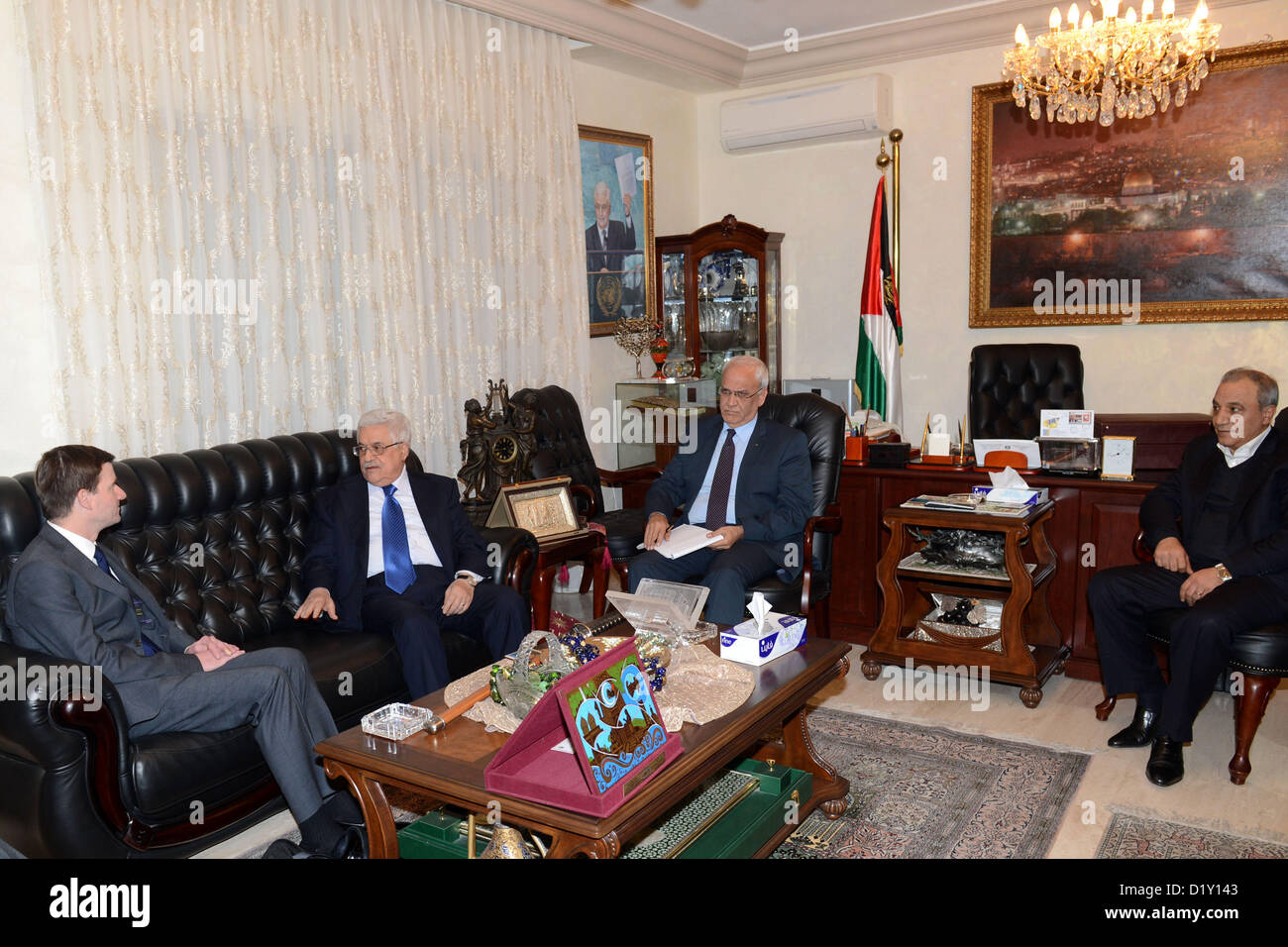 Jan. 8, 2013 - Amman, Amman, Jordan - Palestinian President Mahmoud ...