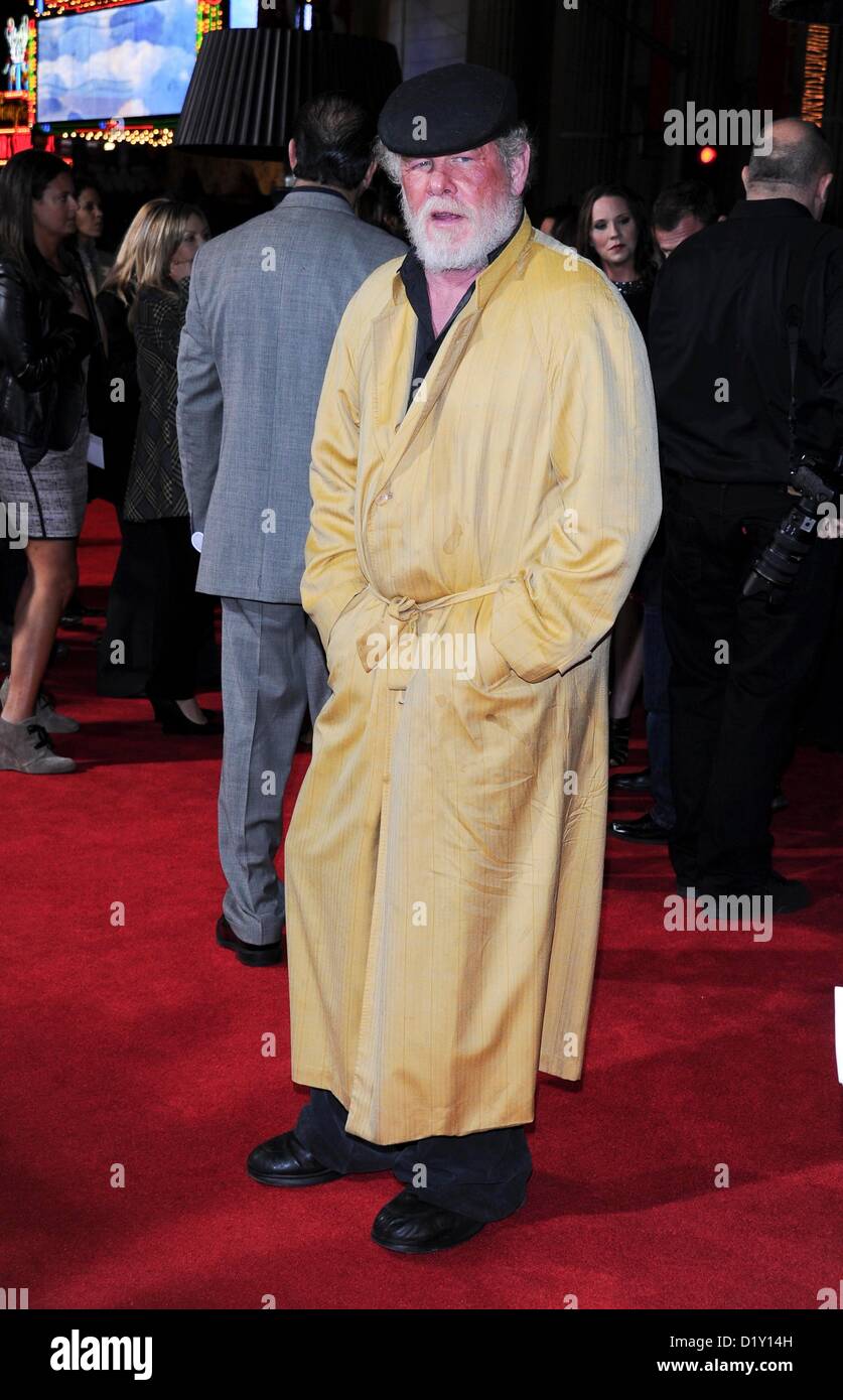 Actor Nick Nolte arrives at the film premiere for "Gangster Squad" at ...