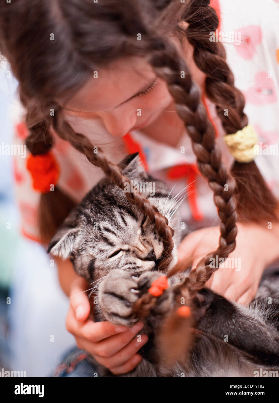 Pigtails hi-res stock photography and images - Alamy