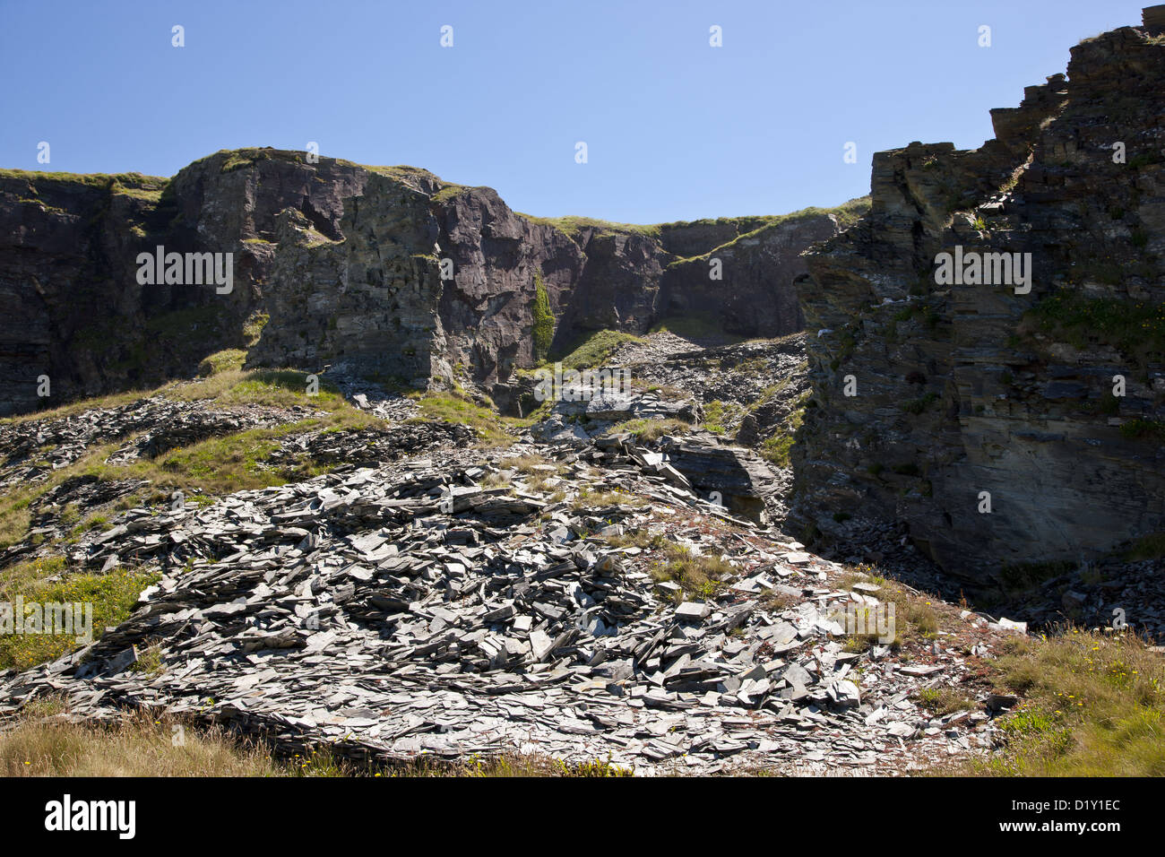 Slate quarry cornwall hi-res stock photography and images - Alamy