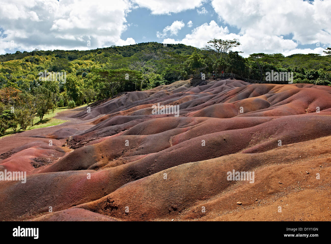 Seven Coloured Earths near Chamarel, Mauritius, Indian Ocean, Africa ...