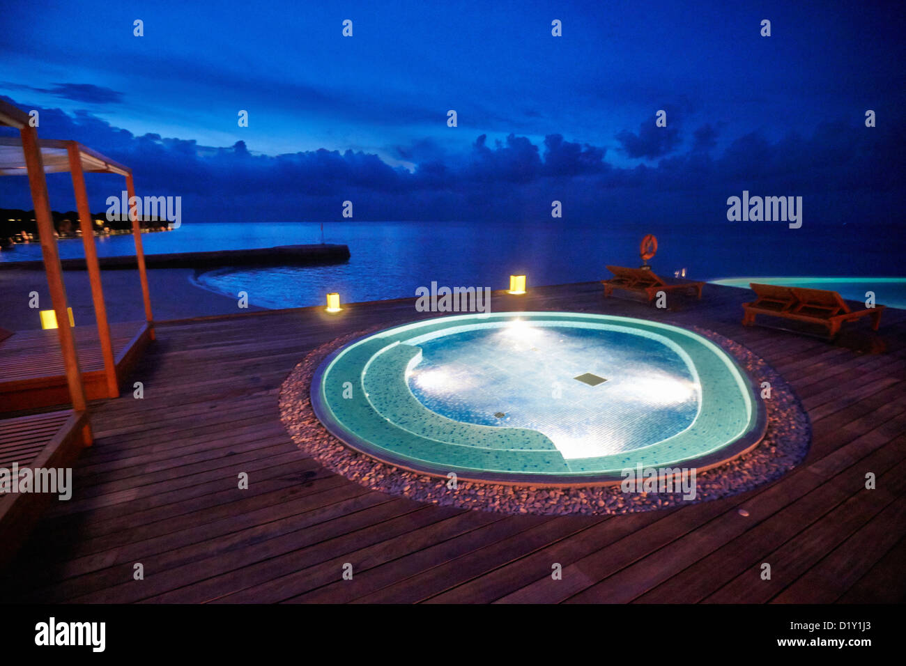 Heavy rain storm in the Maldives Stock Photo - Alamy