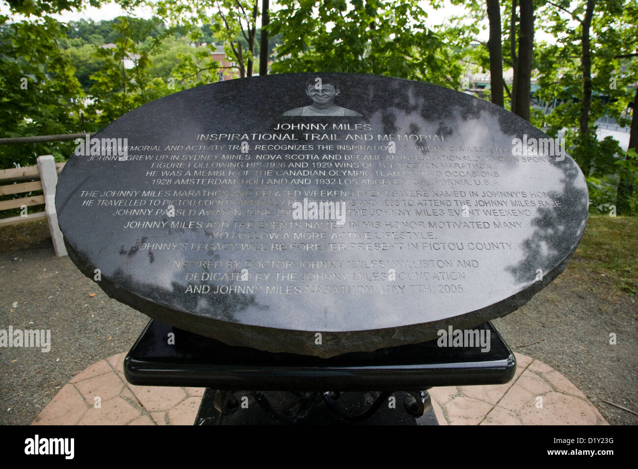 Johnny Miles inspirational trail and memorial in New Glasgow, Nova ...