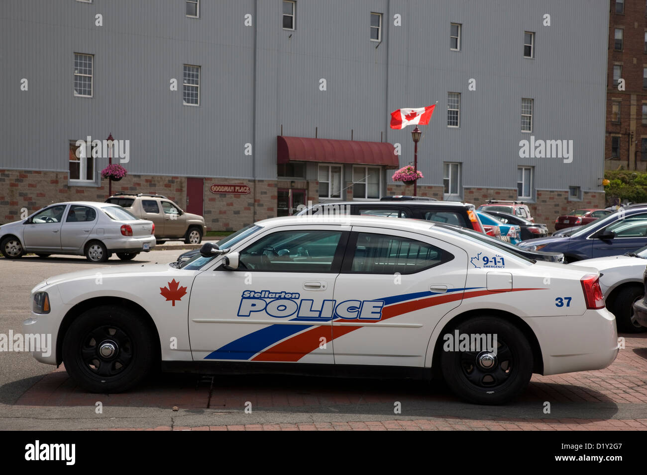 A Stellarton police patrol car parked in New Glasgow, Nova Scotia Stock ...