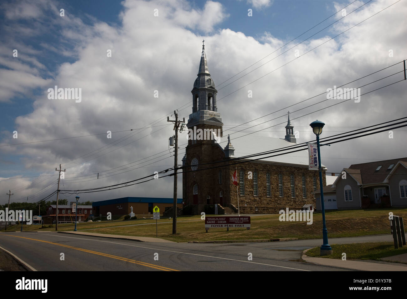 Cheticamp nova scotia church hi-res stock photography and images - Alamy