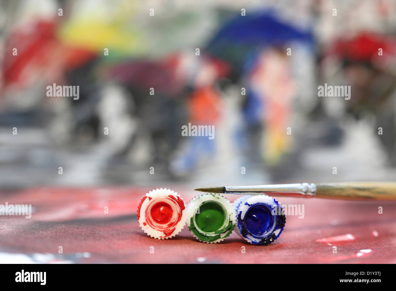 macro image of color tubes Stock Photo - Alamy