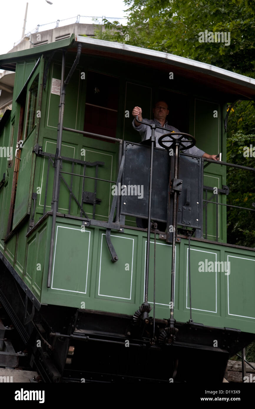 Funicular Train Railway; Fribourg; Switzerland; Europe Stock Photo - Alamy