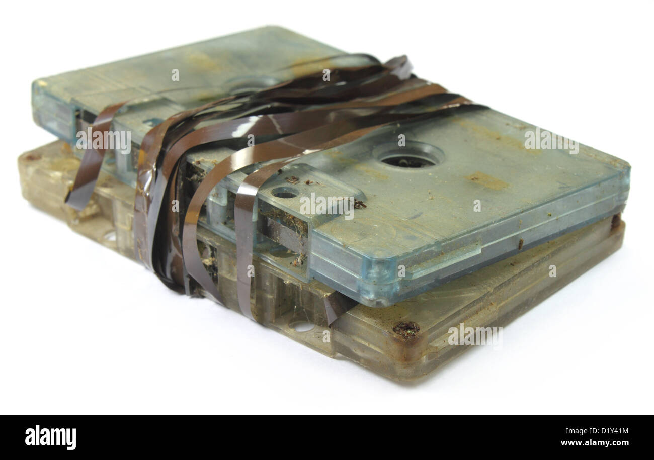 Garbage audio cassette Stock Photo - Alamy