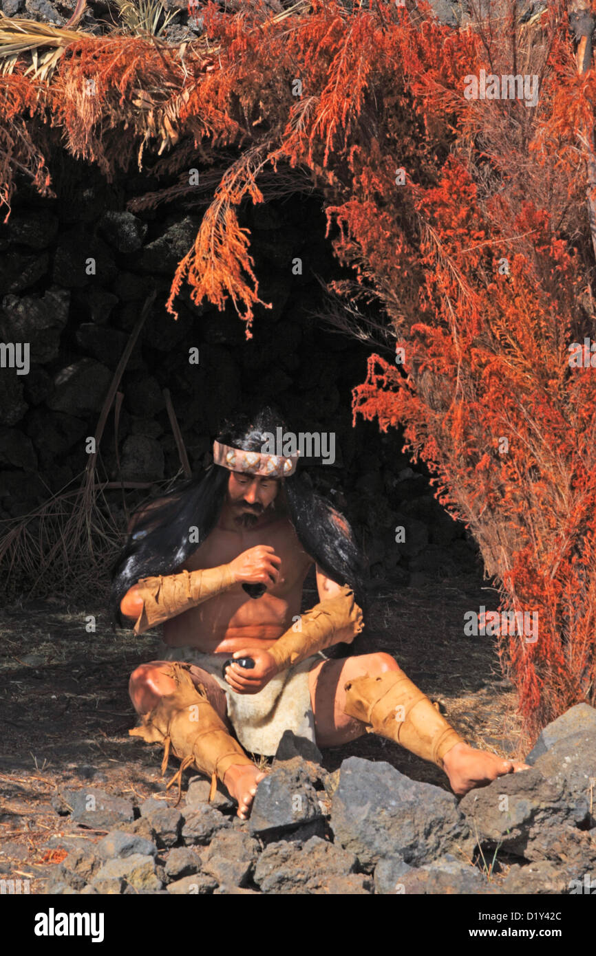 statue of a canarian guanche Stock Photo - Alamy