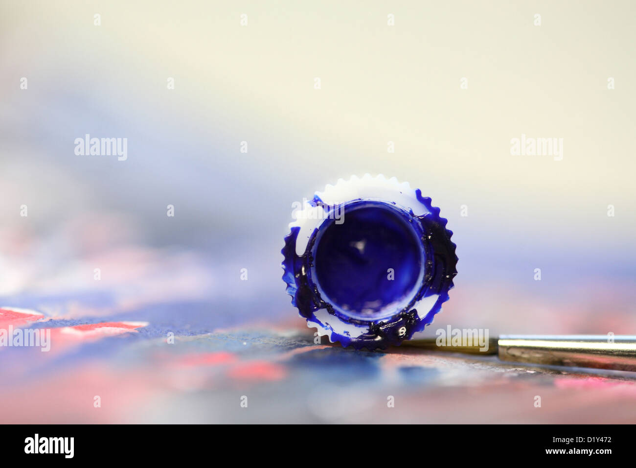 Blue oil tubes hi-res stock photography and images - Alamy