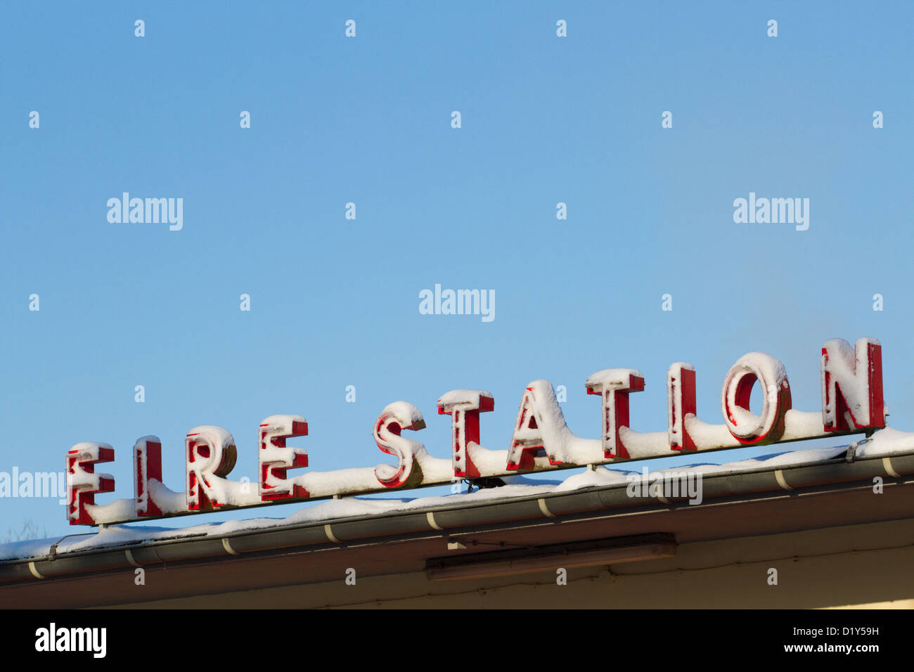 Fire station sign hi-res stock photography and images - Alamy