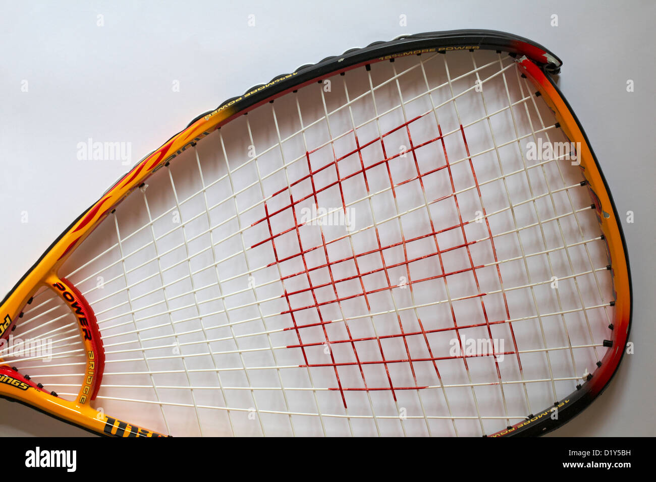 broken racquet set on white background Stock Photo - Alamy