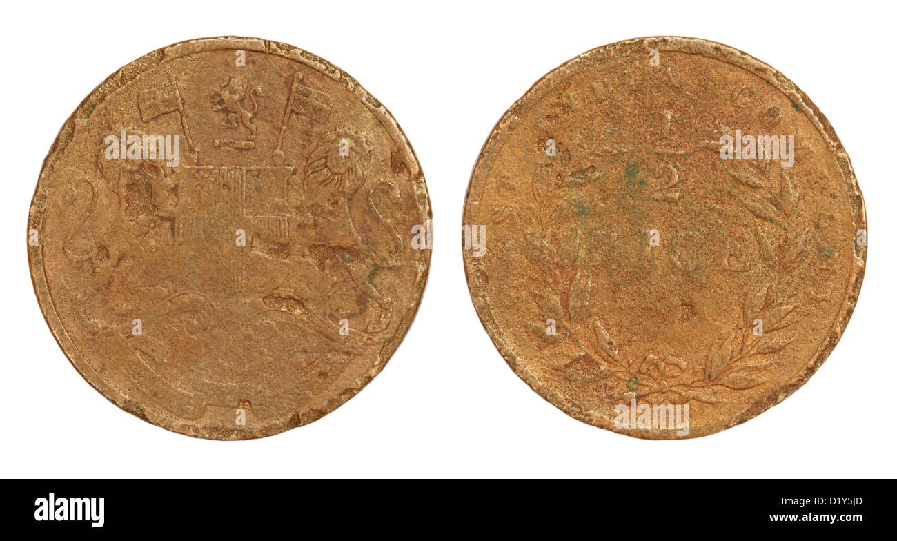 Old Indian Coin Stock Photo - Alamy