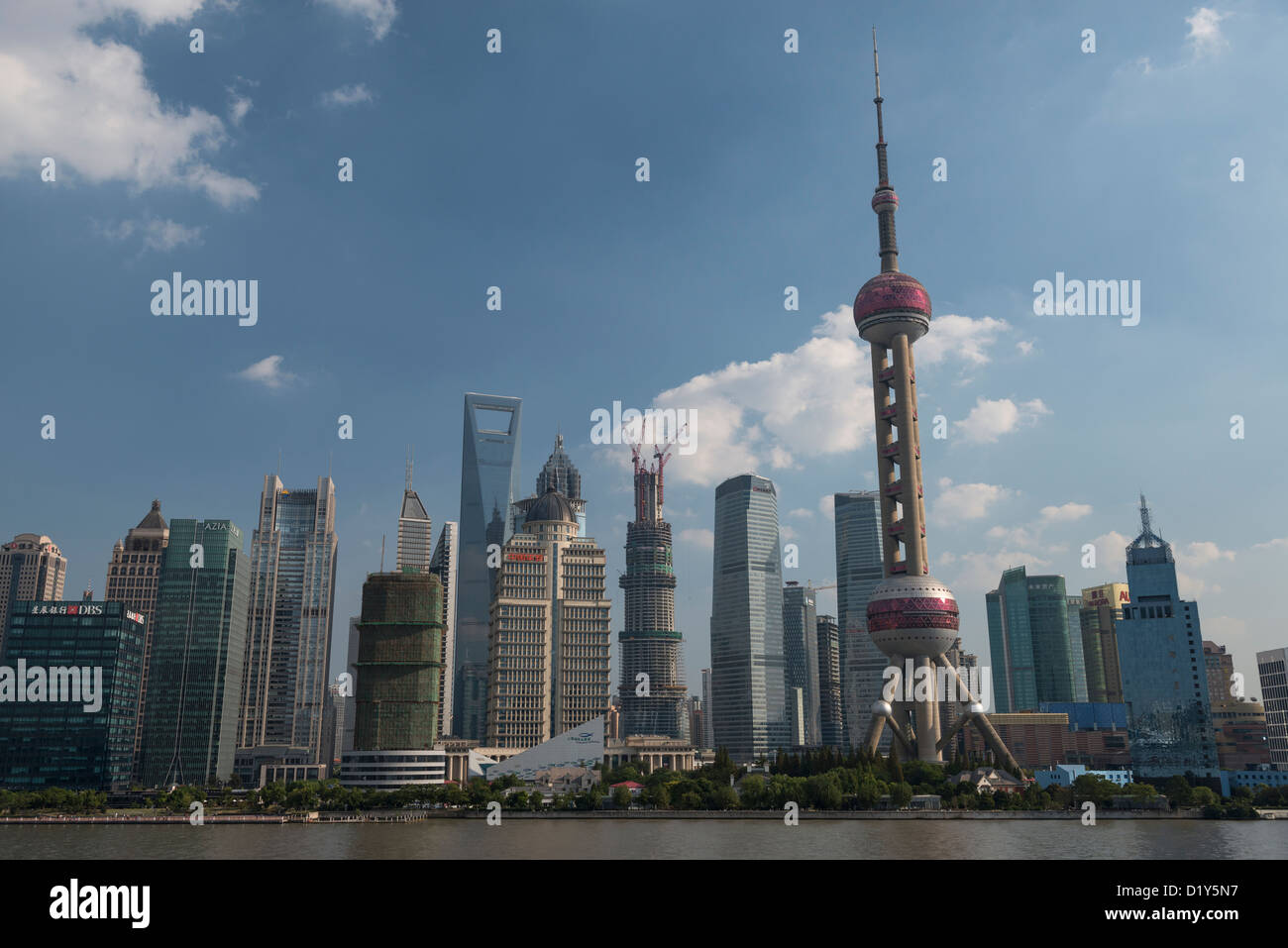 Shanghai Pudong Skyline from the Bund Stock Photo - Alamy