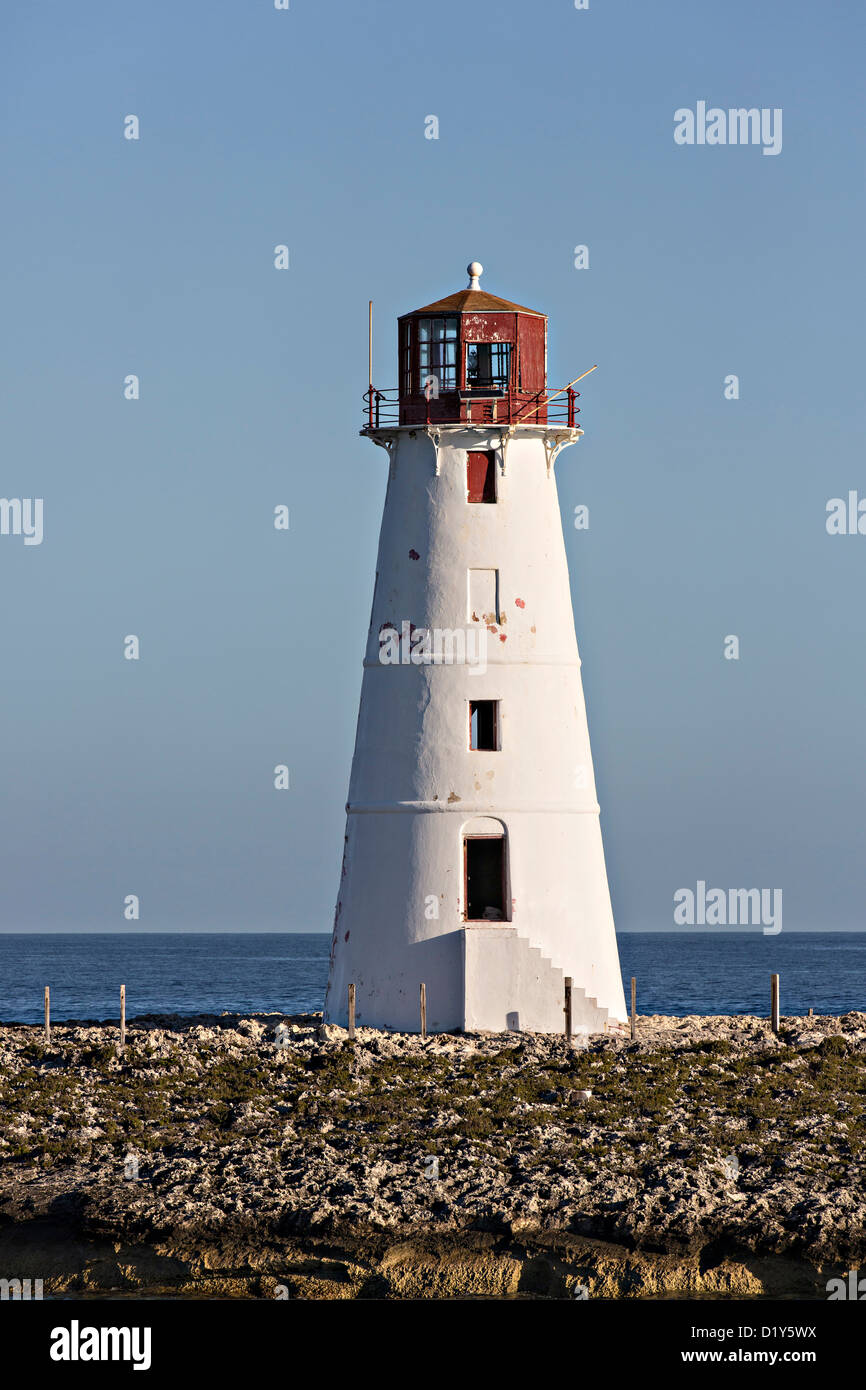 Paradise Island Hog Island Lighthouse, Nassau, Bahamas, Caribbean Stock ...