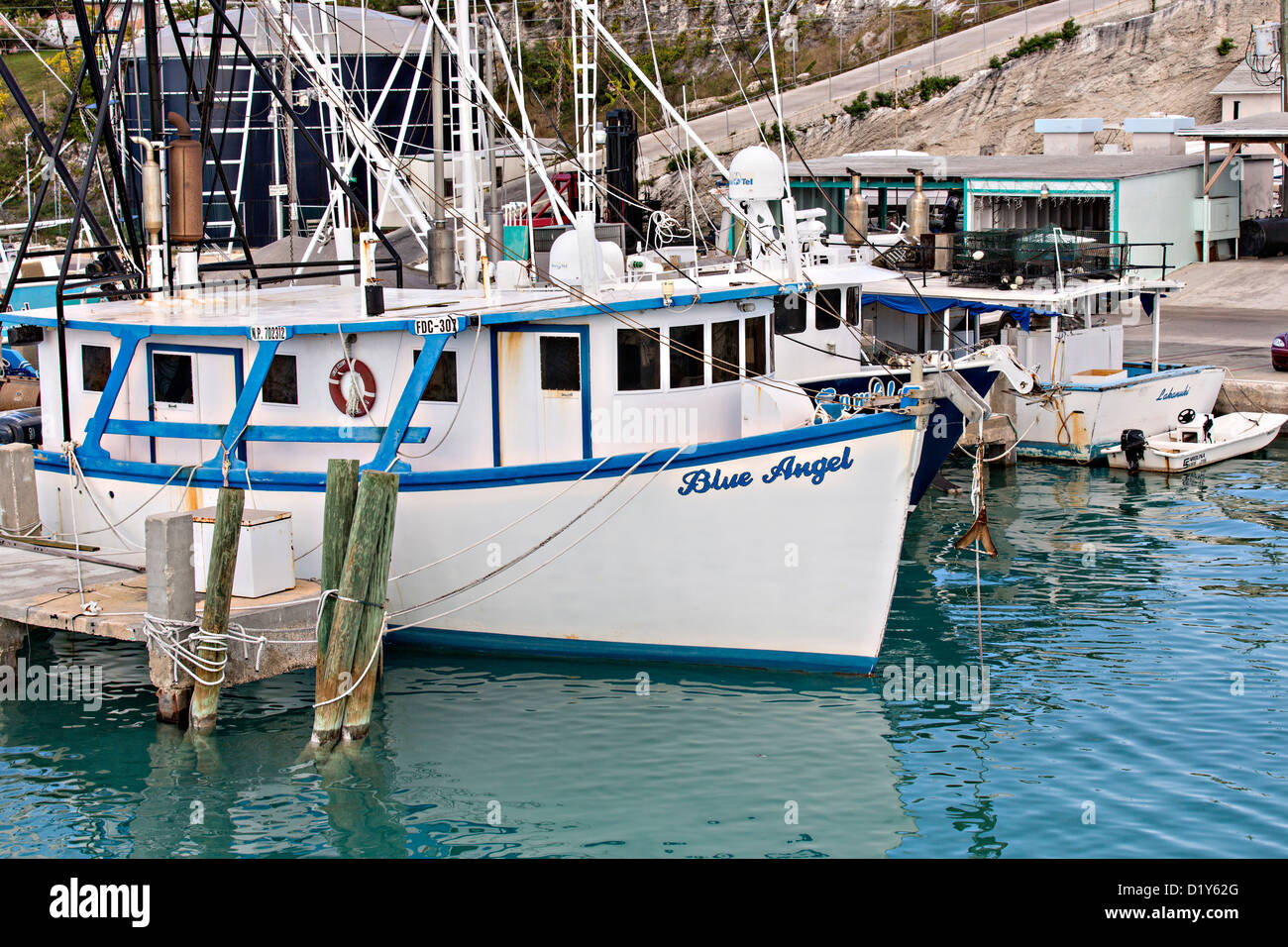 Port at Spanish Wells, St Georges Cay, Eleuthera, The Bahamas Stock ...