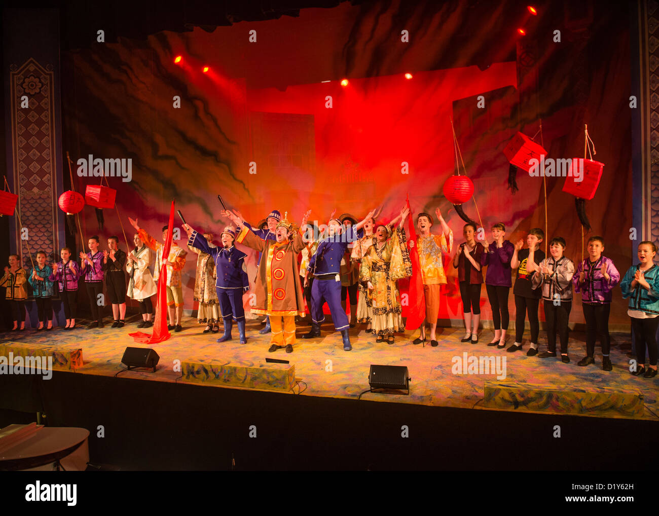 Traditional British Christmas holiday entertainment: all the cast on ...