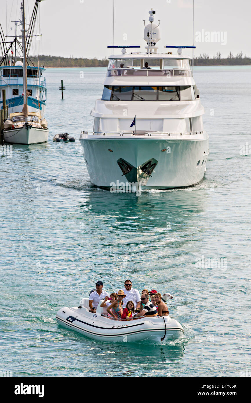 Port at Spanish Wells, St Georges Cay, Eleuthera, The Bahamas Stock ...