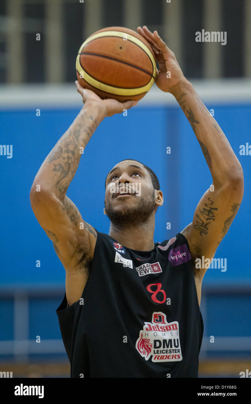 08.01.2013 London, England. Leicester Riders forward Andrew Sullivan (8 ...