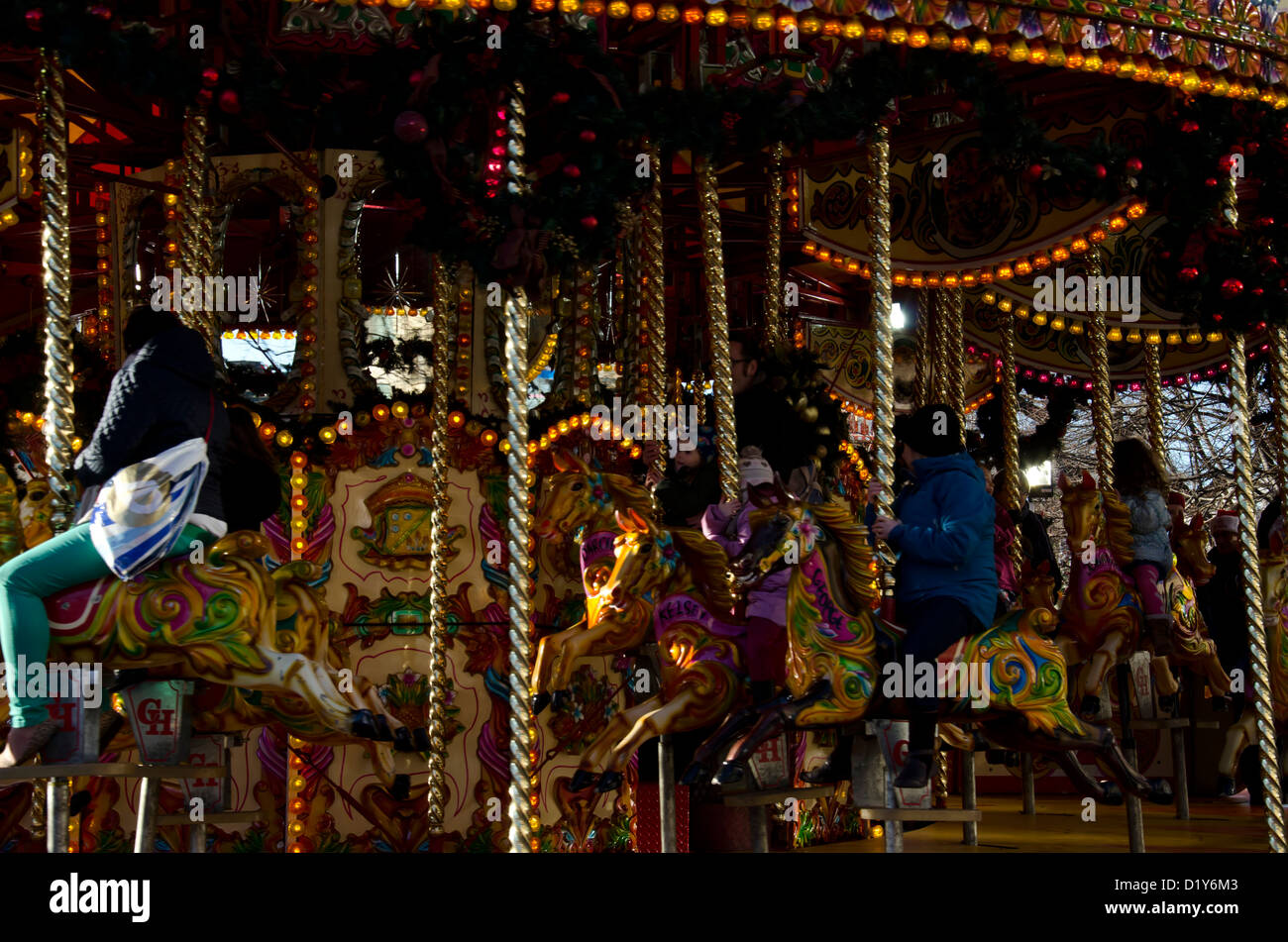Edinburgh princes street gardens carousel hi-res stock photography and ...