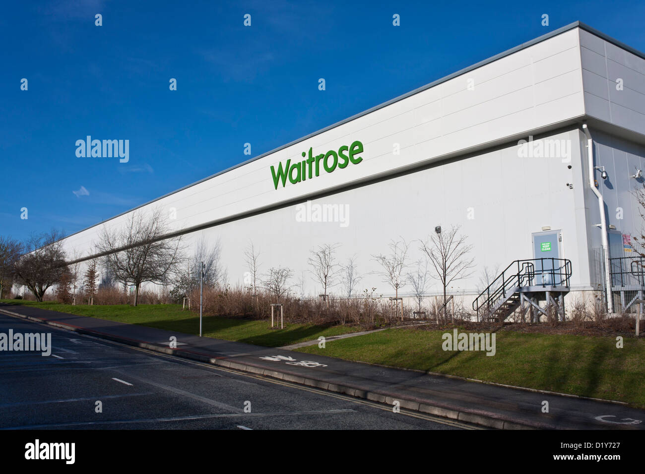 Building showing the Waitrose supermarket logo at the headquarters in ...