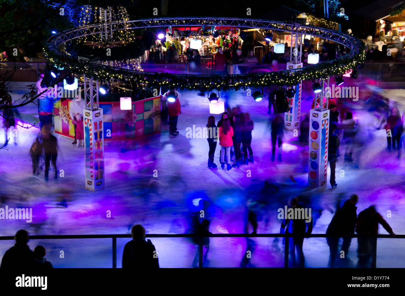 The Ice Skating Rink in Princes Street Gardens, Edinburgh, Scotland ...