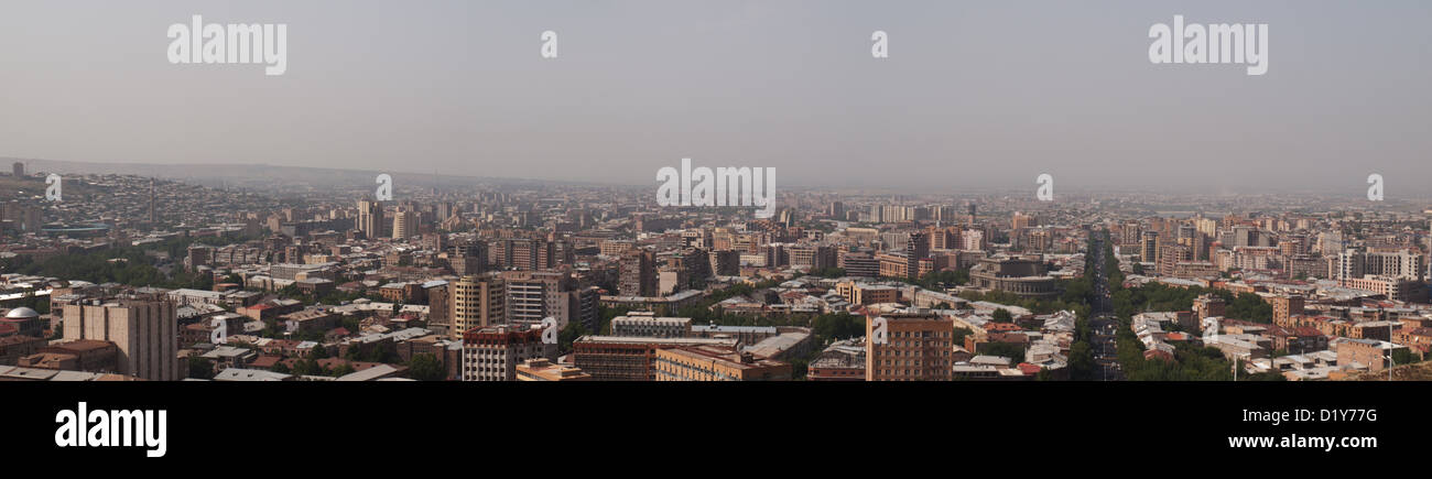Yerevan panoramic city view Stock Photo - Alamy