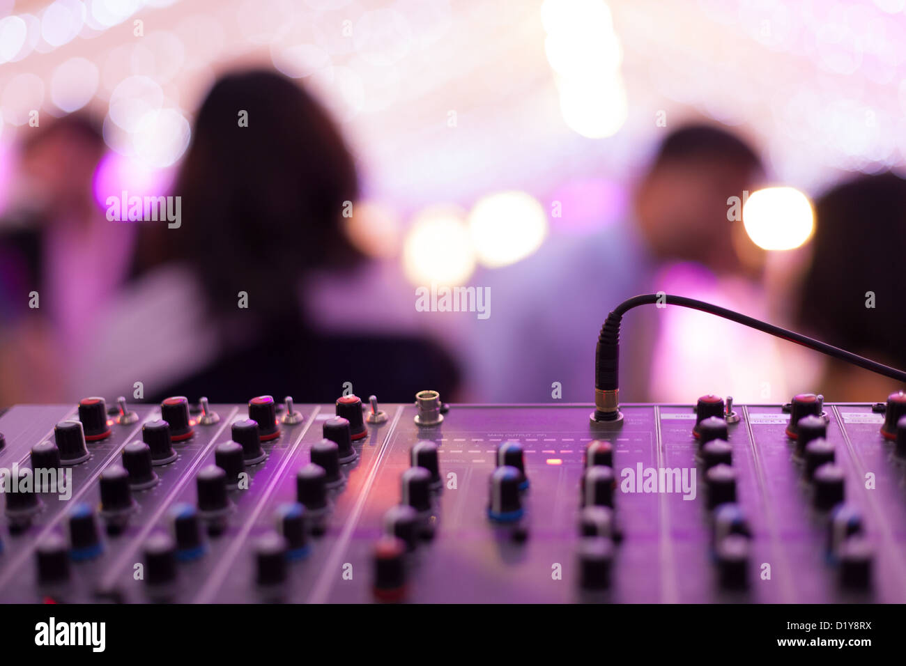 Audio Mixing desk in large venue Stock Photo - Alamy