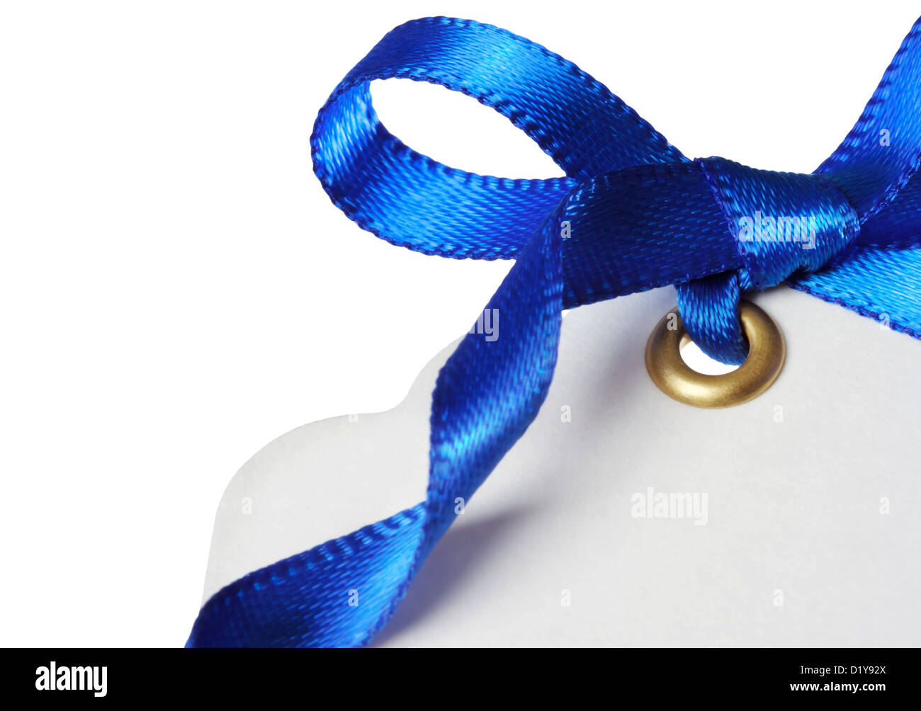 Blank blue satin ribbon hi-res stock photography and images - Alamy