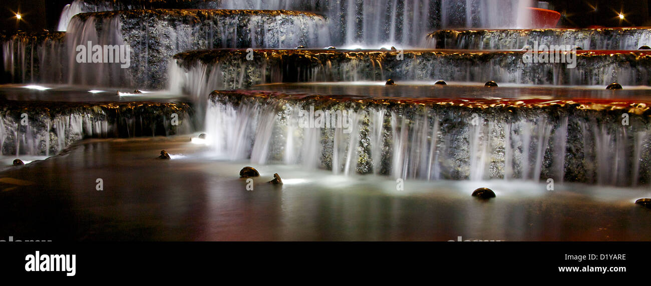 coloured water feature Stock Photo - Alamy