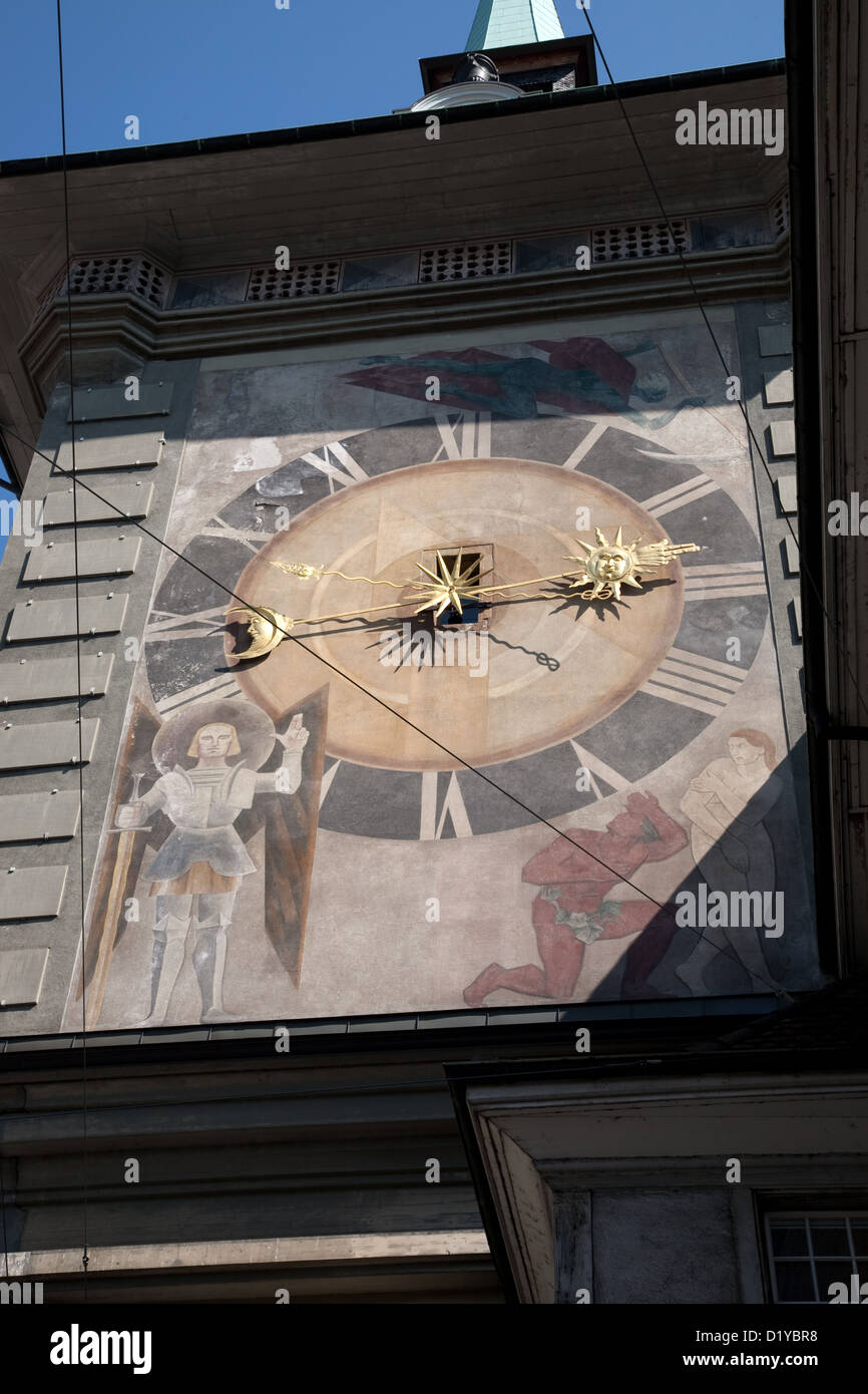 Clock, Tower, Bern; Switzerland; Europe Stock Photo - Alamy