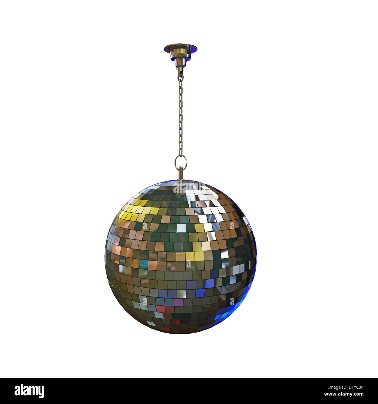 Disco ball on color Cut Out Stock Images & Pictures - Alamy