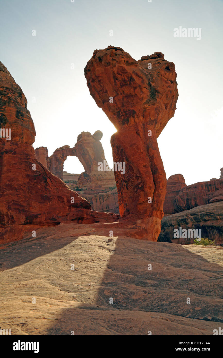Angel Arch and Molar (Backenzahn), Angel Arch Creek, Needles District ...