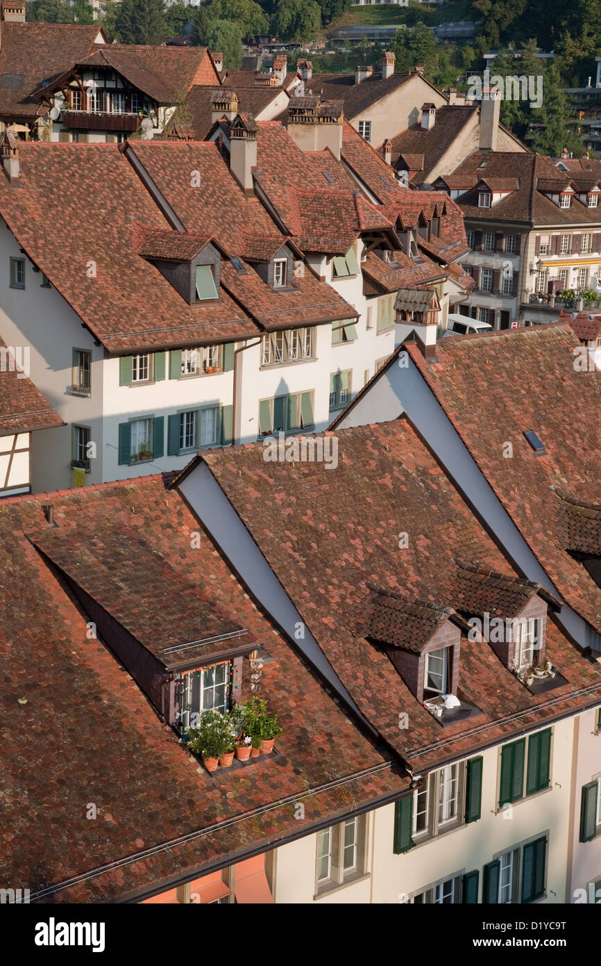 Roofs and Houses in Bern; Switzerland; Europe Stock Photo - Alamy