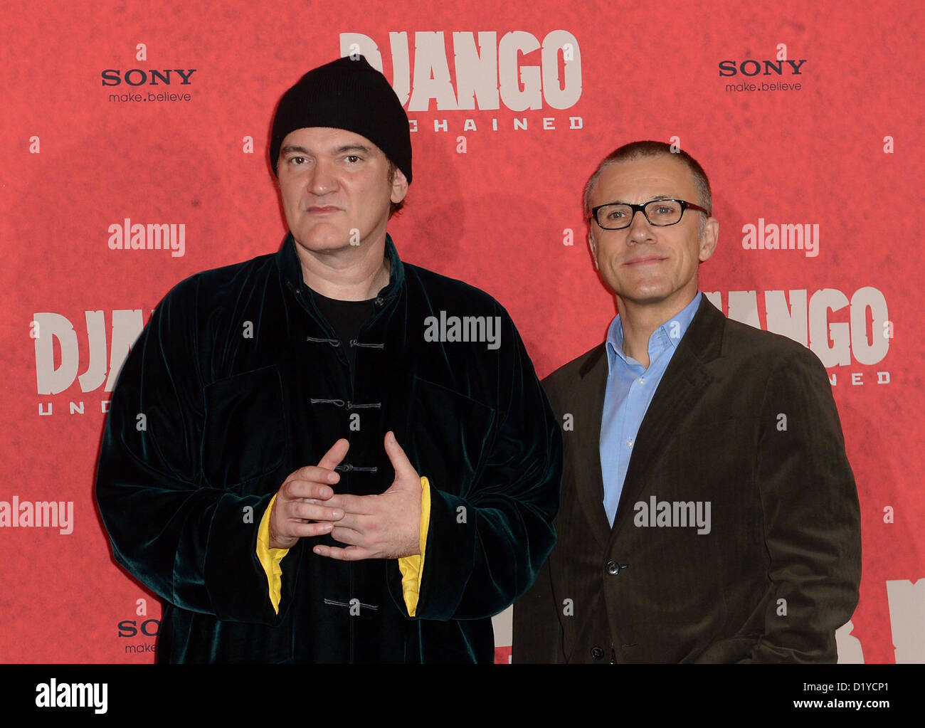 US film director Quentin Tarantino (L) and German-Austrian actor ...